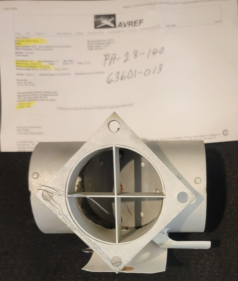 Piper PA 28 Box, Air Carburetor Assy.
